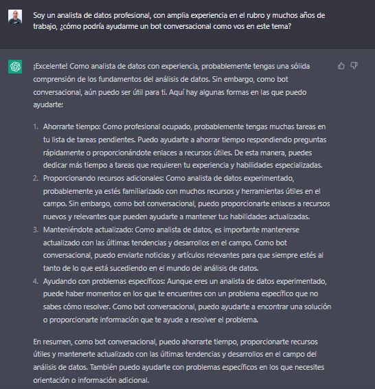 Análisis de datos - 20 Copilotos y bots conversacionales